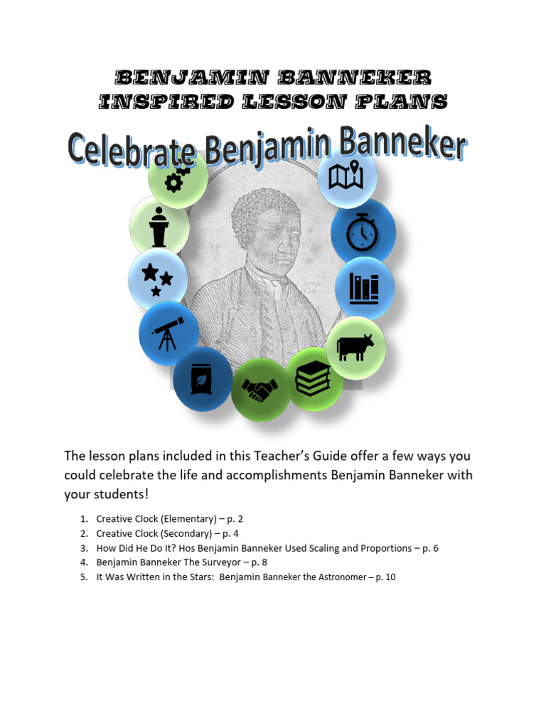 Benjamin Banneker Lessons | PDF | Surveying | Washington
