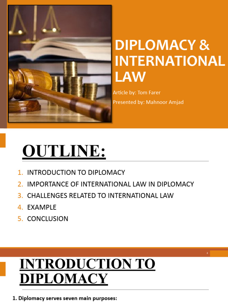 Diplomacy & International Law Guide | PDF | Consul (Representative ...