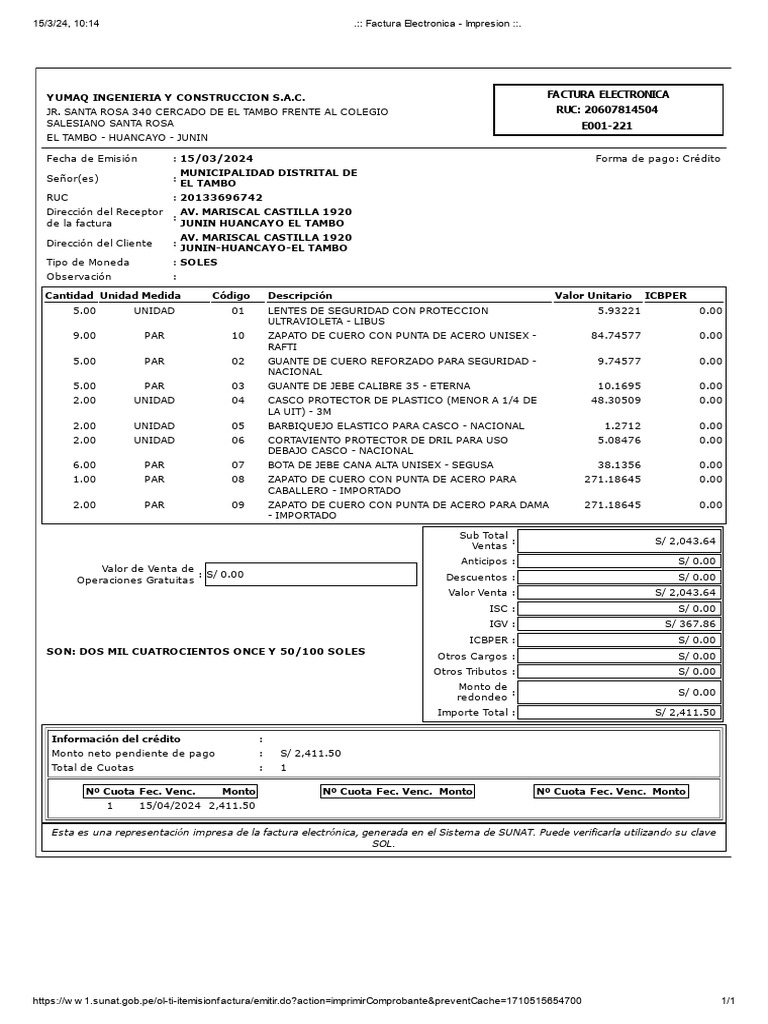Factura Orden 75 MDT | PDF | Tecnología bancaria | Pagos