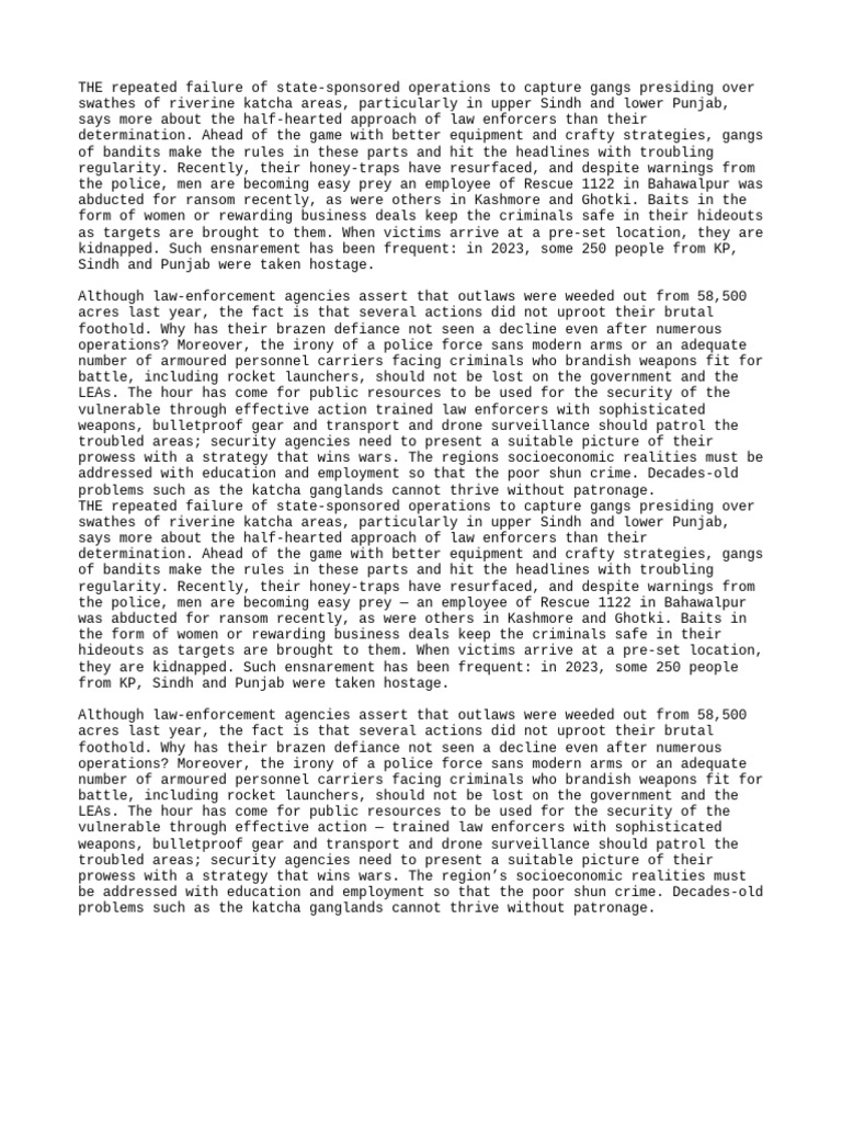 Typing Paragraph 2 | Download Free PDF | Police | National Security