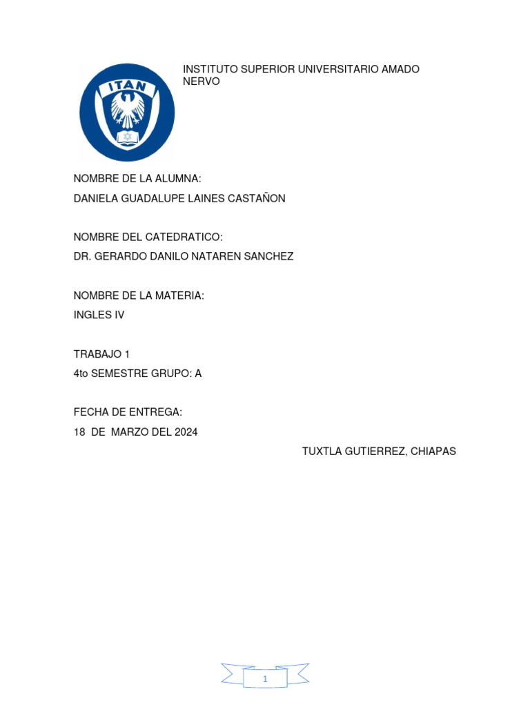 Ingles Act 1 | PDF | Verbo | Morfología Lingüística