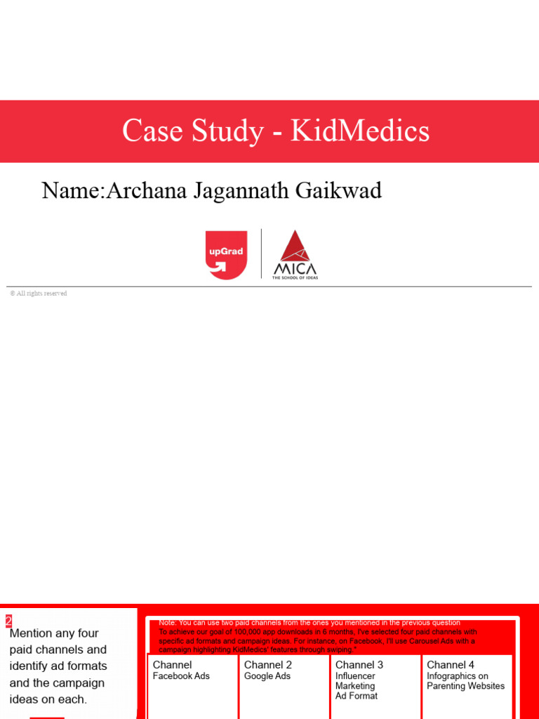 DM Mica Kidmedics Archana | PDF | Performance Indicator | Popular Culture & Media Studies