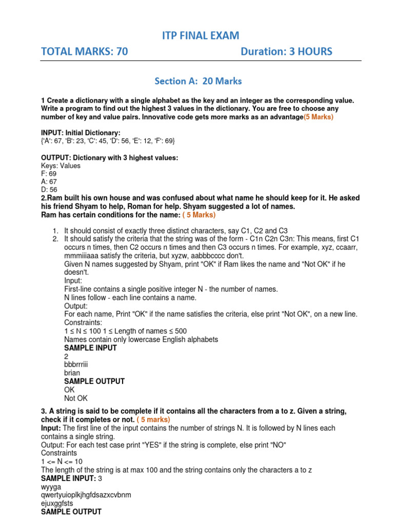 ITP 9dec Final | PDF