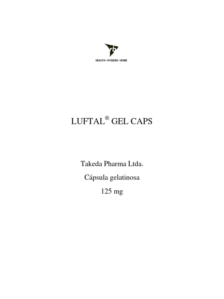 Luftal Gel 2 Capsulas Reckitt Benckiser Drogaria SP 640735 Bula | PDF