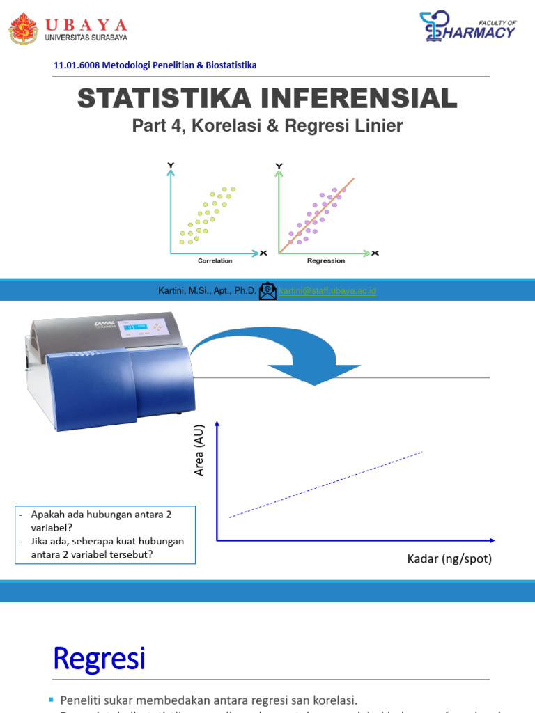 Statistika Inferensial - Part 4, Regresi Dan Korelasi | PDF | Metode ...