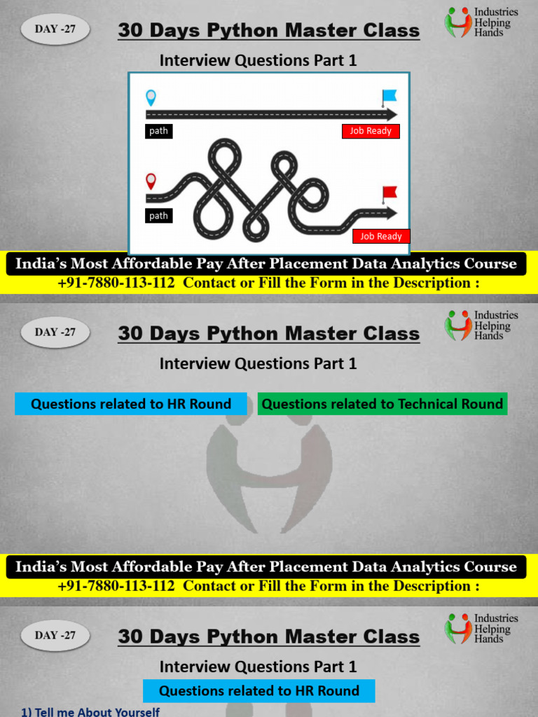 Day 27 Interview Questions | PDF | Data Analysis | Analytics