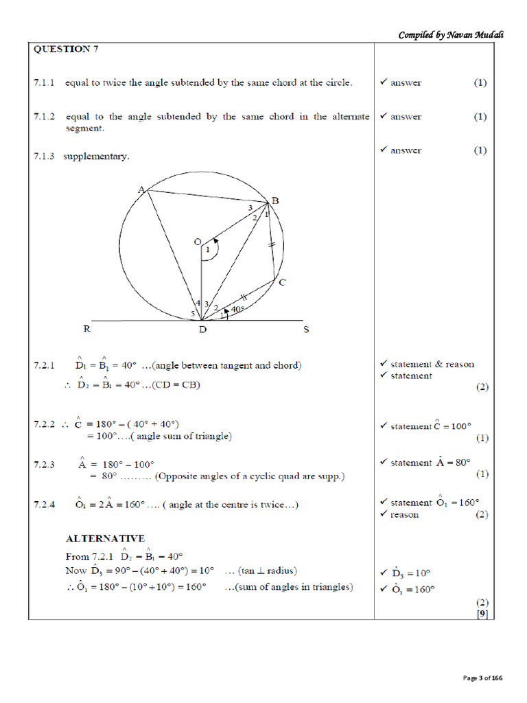 Euclidean Geometry Memo | PDF | Geometry | Mathematics