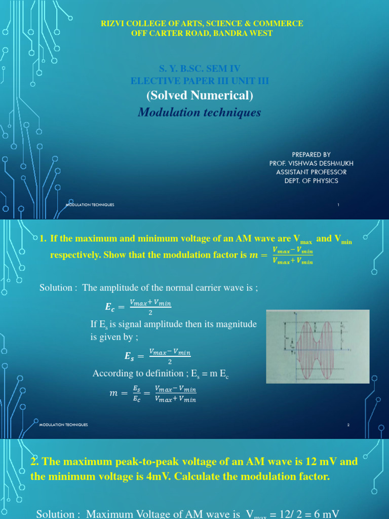 NUmerical_Modulation_techniques | PDF NUmerical_Modulation_techniques | PDF