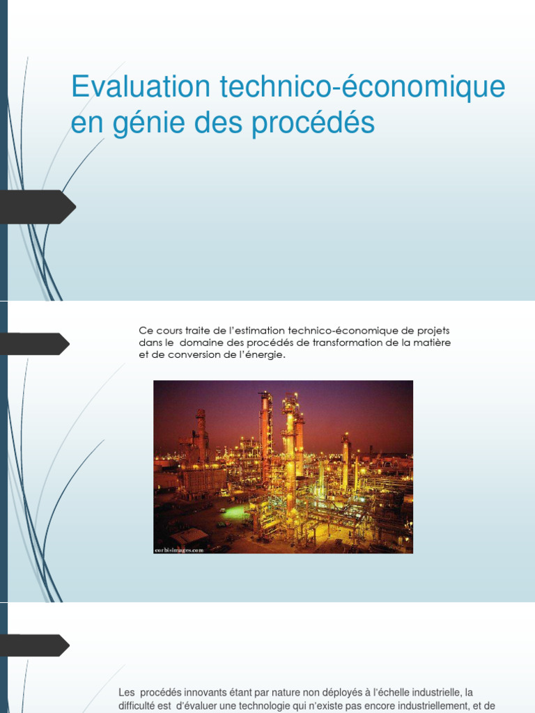 Évaluation technico-économique des procédés | PDF | Transfert thermique | Investir