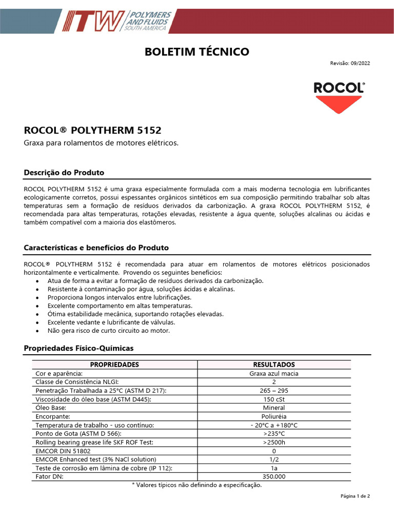 BT - Rocol - Polytherm - 5152 | PDF
