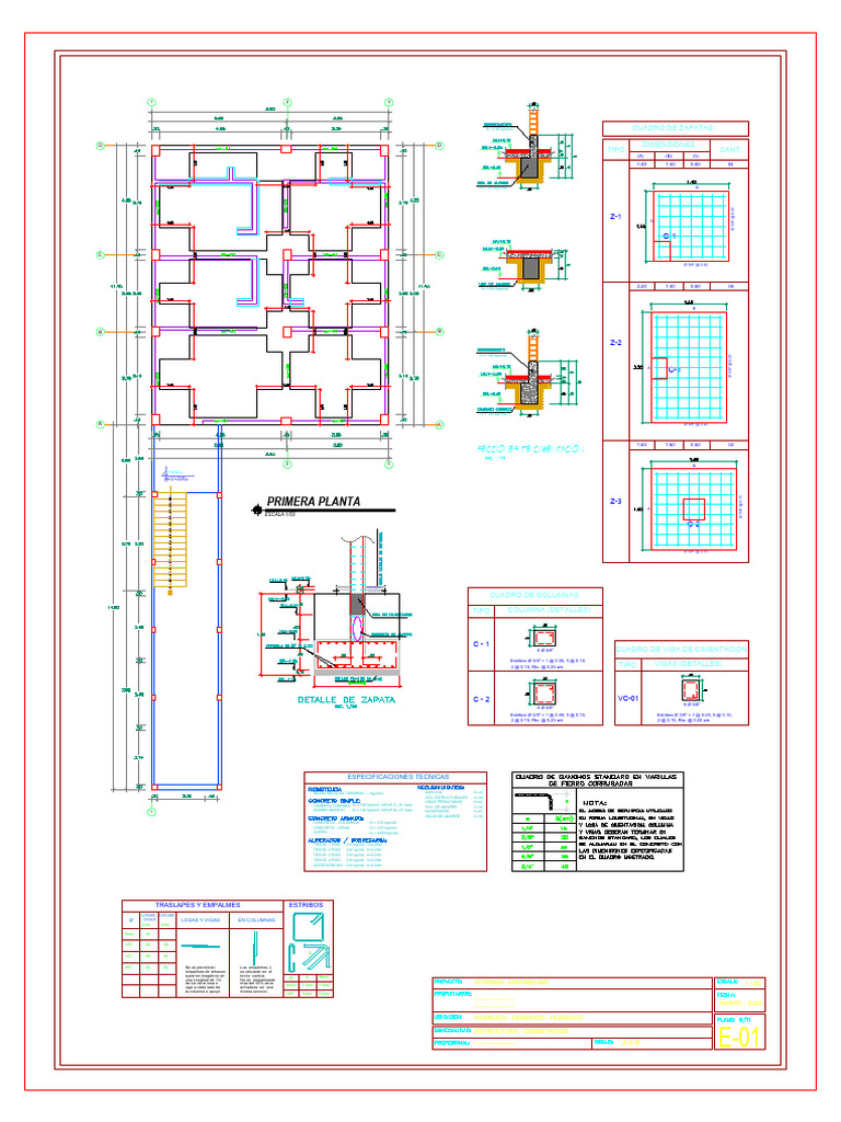 Plano de Vivienda - G | PDF | Fundación (Ingeniería) | Edificios y ...