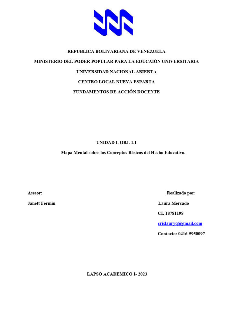 Obj. 1.1 (516) Mapa Mental - 020415 | PDF | Enseñando | Aprendizaje