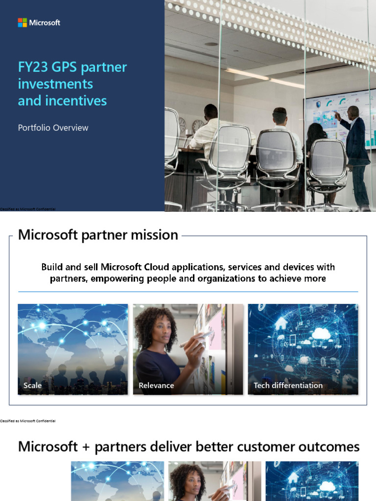 FY23 Partner Incentives Overview Walking Deck 1october2022 PARTNER FACING | PDF | Microsoft ...