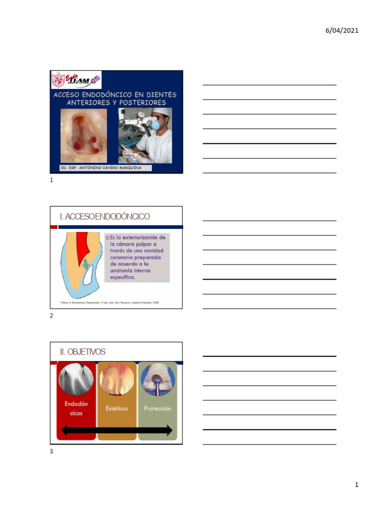 05 Acceso Cameral | PDF | Odontología | Ramas de Odontología