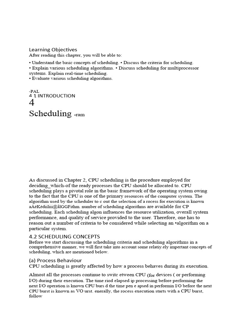 Scheduling Algorithm Pdf Scheduling Computing Process Computing 9921