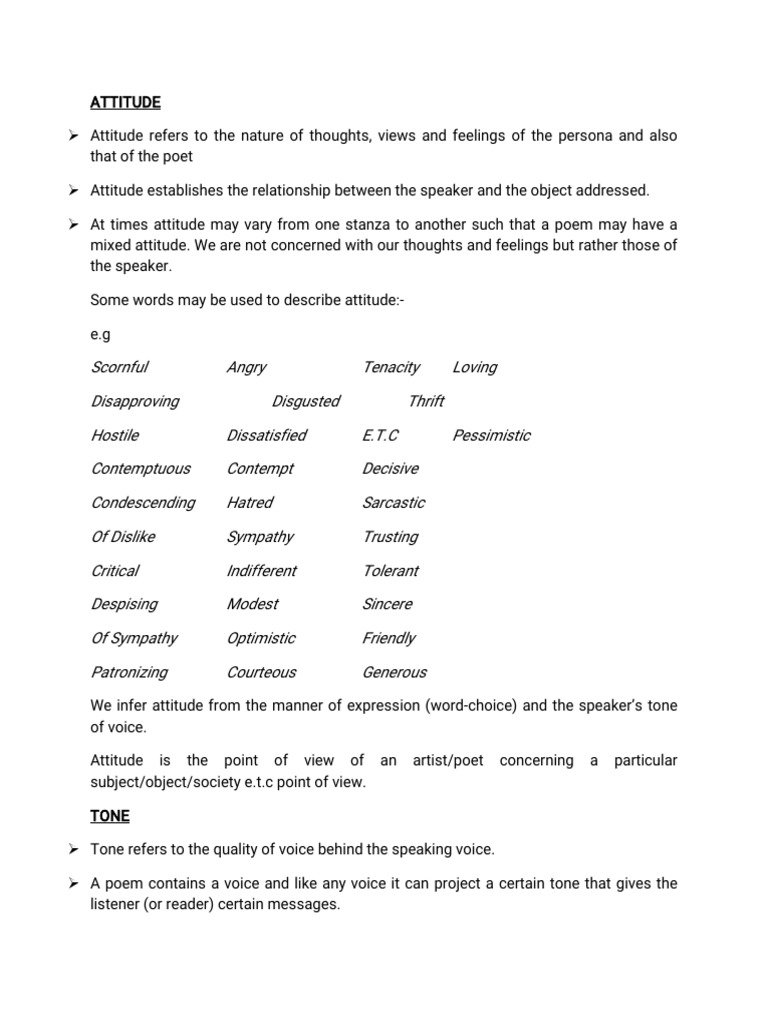 Poetry Notes | PDF | Poetry