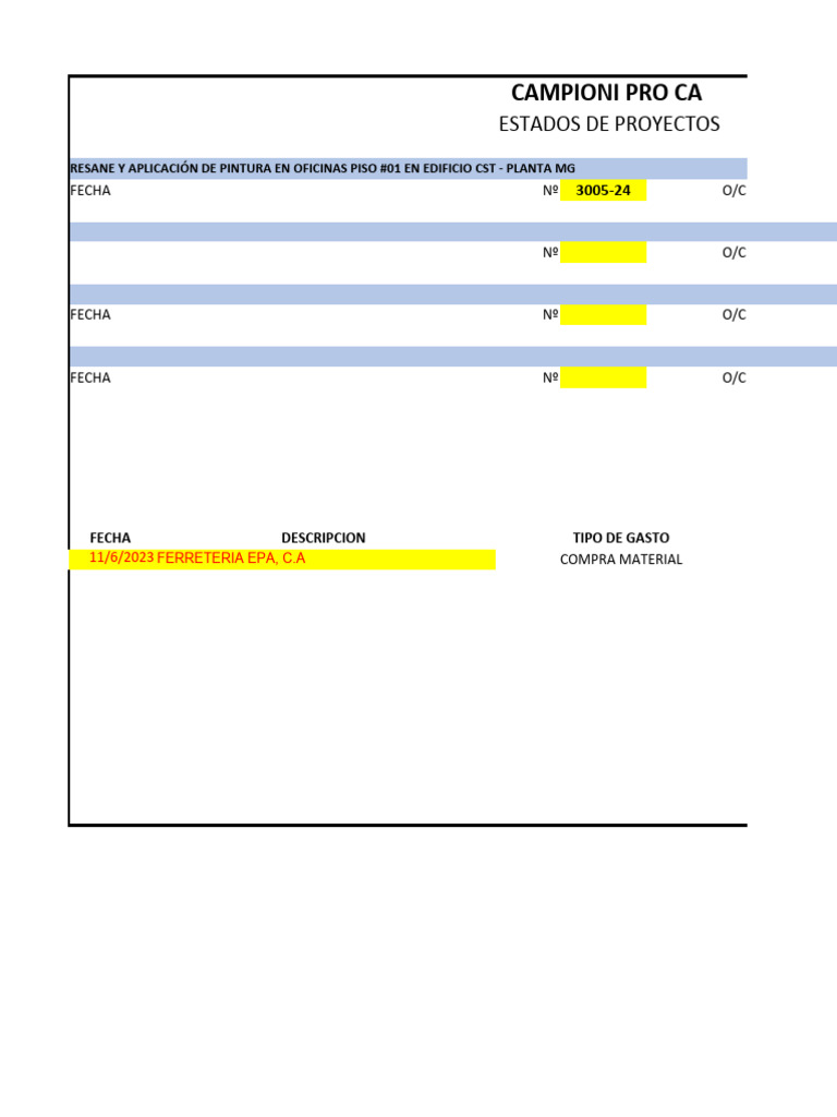 Formato de Proyectos RC | PDF | Presupuesto