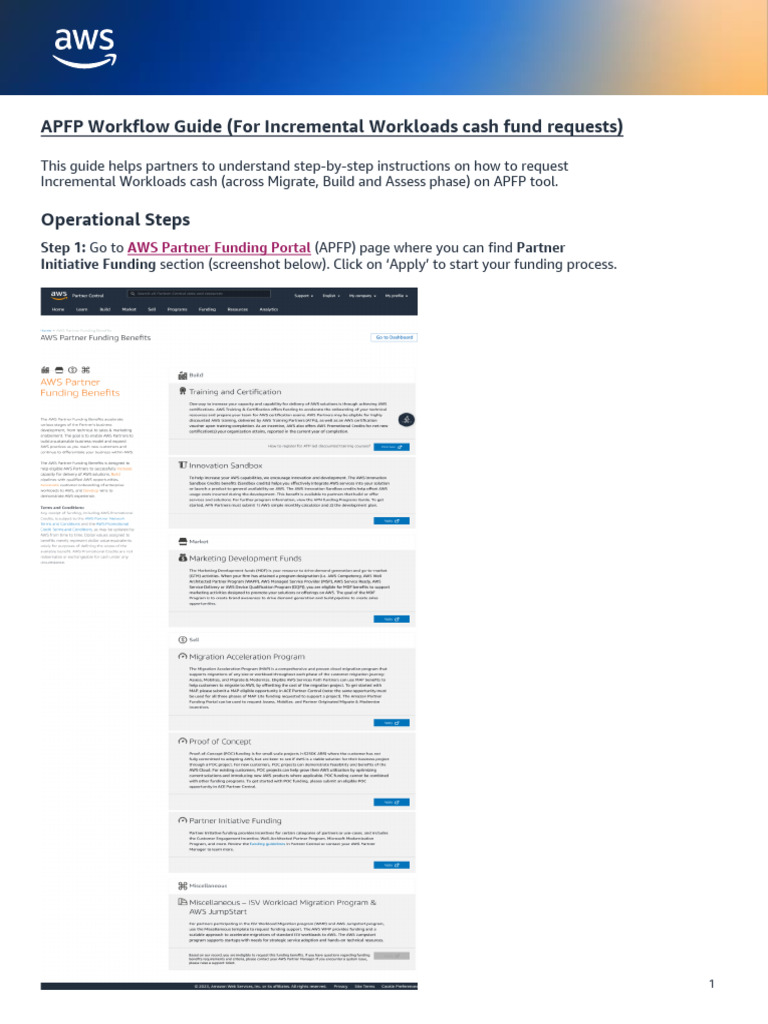 Incremental Workloads Guide For APFP | PDF | Amazon Web Services | Computing