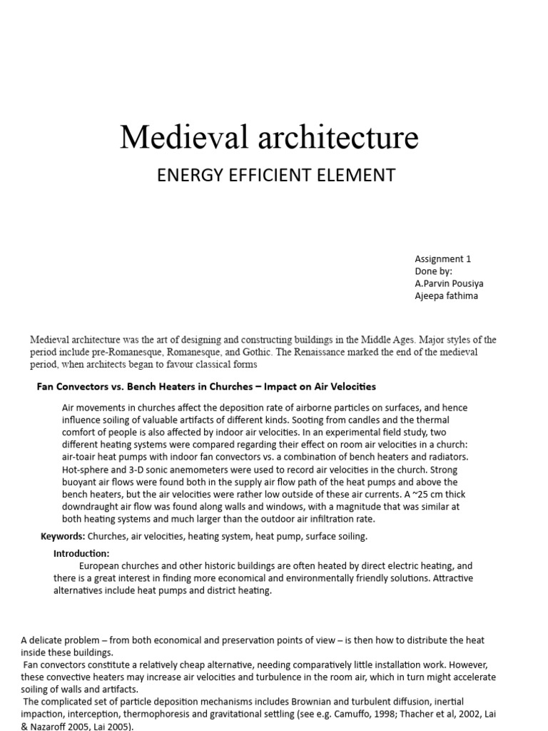 Energy Efficient Assignment 1 | PDF | Heat | Electric Heating