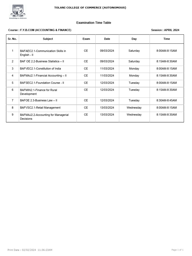 TCC Baf II Under Nep Ce | PDF