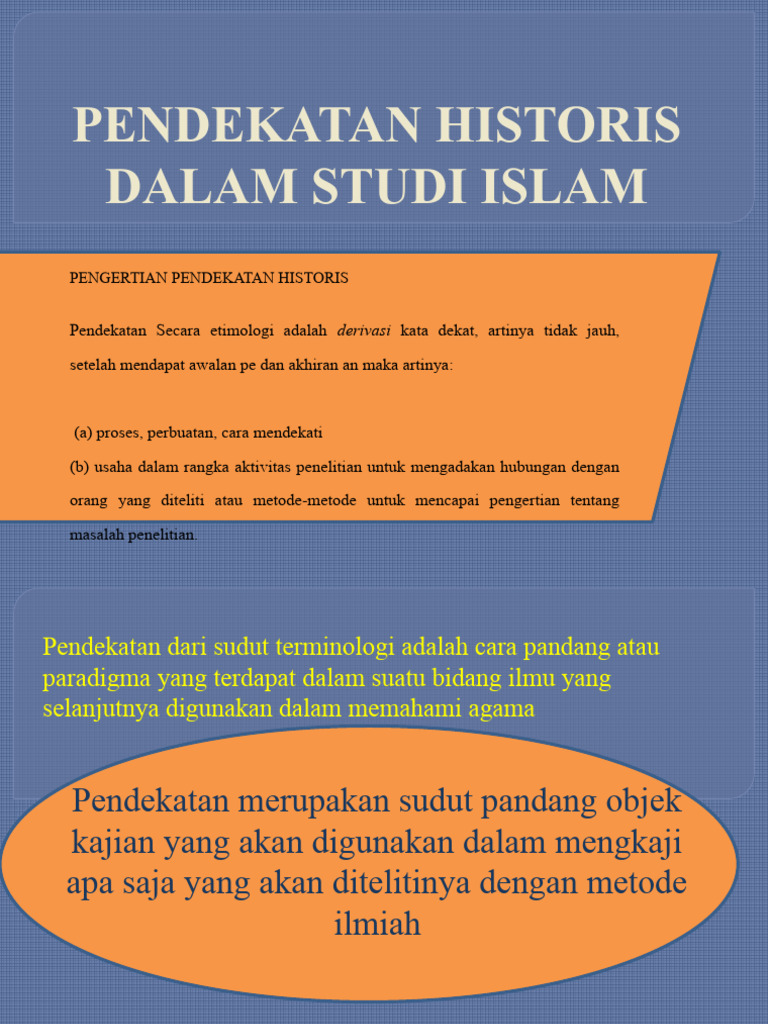 Pendekatan Historis dalam Studi Islam | PDF | Sejarah | Agama ...
