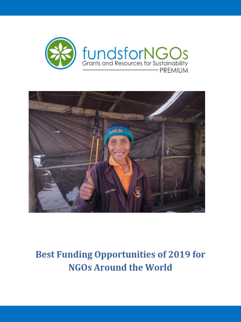 Best Funding Opportunities of 2019 For NGOs Around The World | PDF ...