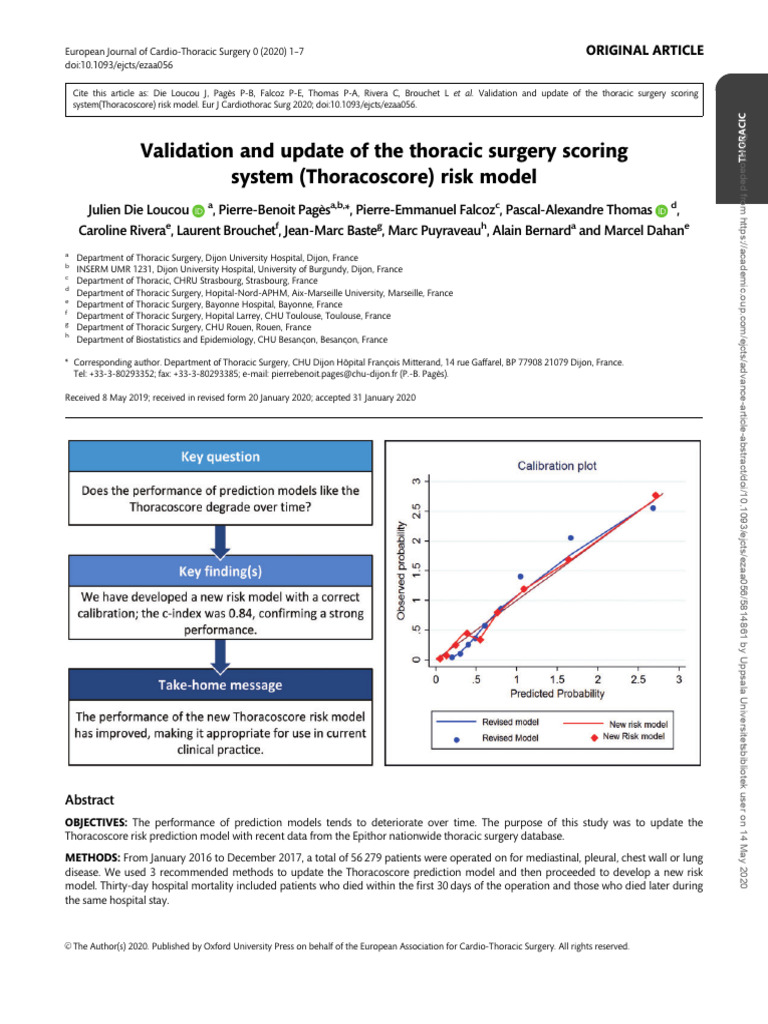 Oup Accepted Manuscript 2020 | PDF | Receiver Operating Characteristic ...