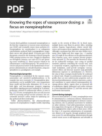 ICU One Pager Vasopressors | PDF | Shock (Circulatory) | Intravenous ...