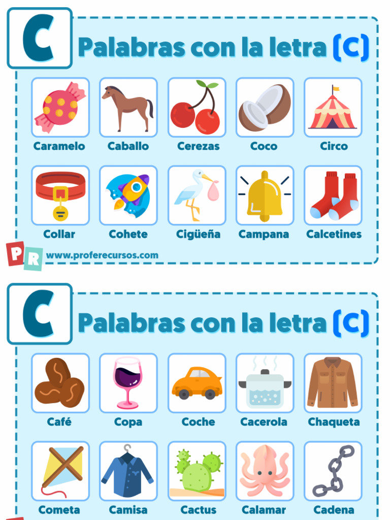Palabras-con-C-(Proferecursos.com) | PDF