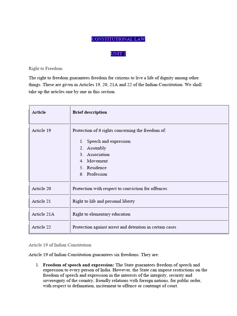 Consti Unit 2 | PDF | Detention (Imprisonment) | Ex Post Facto Law