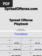 Pro Spread Offense System Playbook PDF | PDF | Sports | American Football
