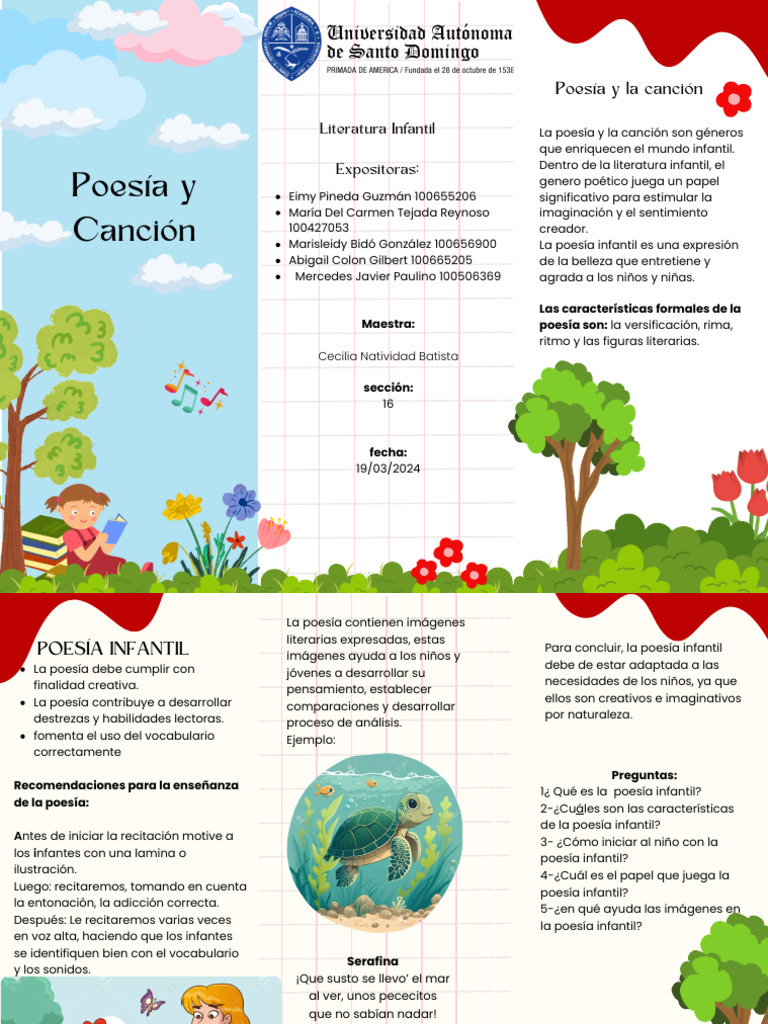 The Importance of Reading Brochure (1) | PDF | Poesía | Poesía Infantil