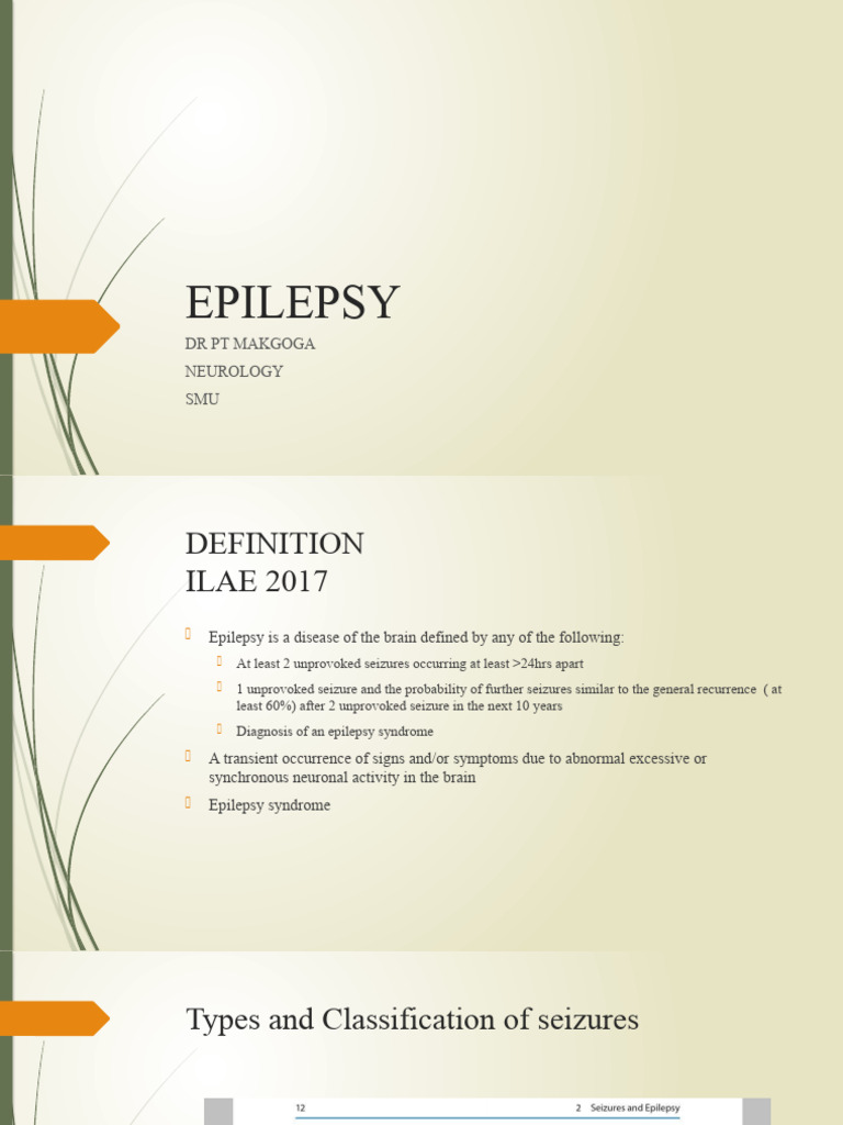 Seizure Types and Automatisms in Epilepsy | PDF | Epilepsy | Causes Of ...