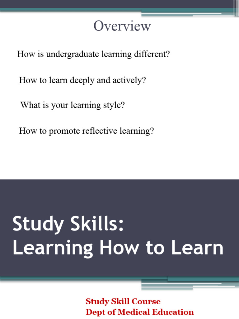 Learning How To Learn | PDF | Learning | Learning Styles