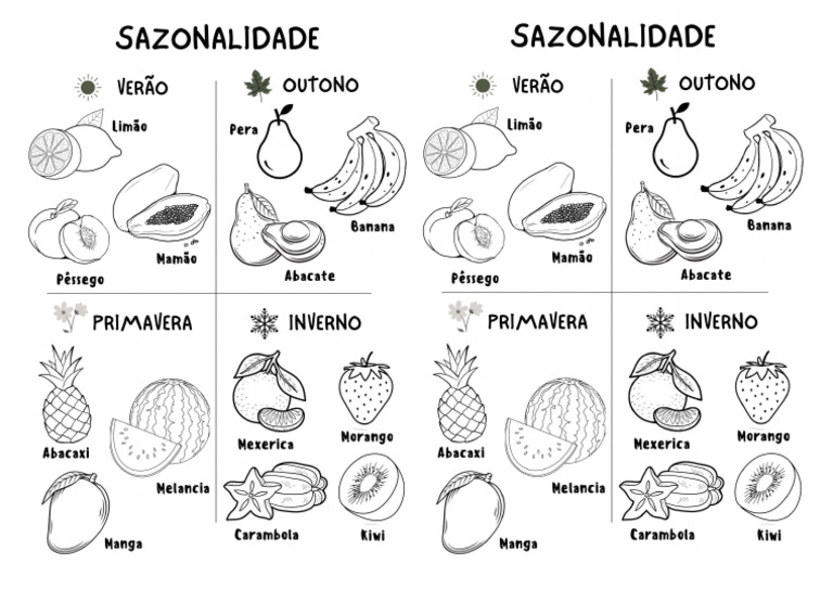 Sazonalidade Folheto | PDF