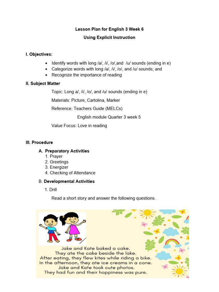 Grade 1 Phonics Lesson Plan | PDF | Lesson Plan | Linguistics