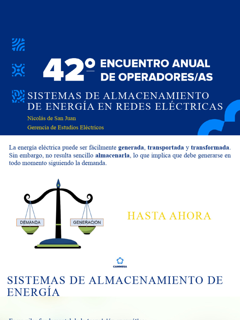 02 - ALMACENAMIENTO DE ENERGÍA ENCUENTRO OPERADORES 2023 v2 | PDF | Energía renovable | Fotovoltaica