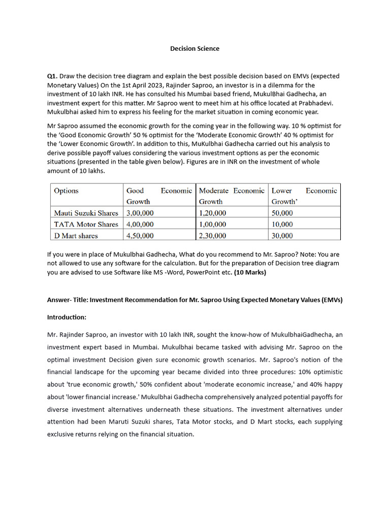 Decision Science | PDF | Forecasting | Errors And Residuals