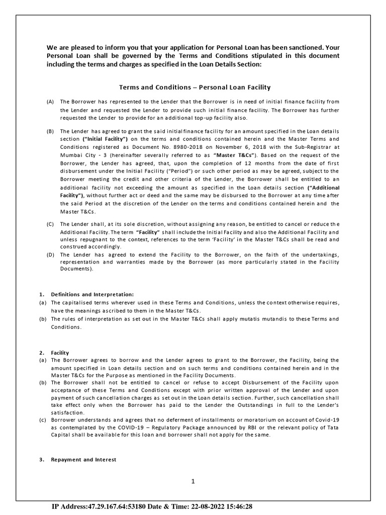 Agreement Letter | PDF | Taxes | Debt