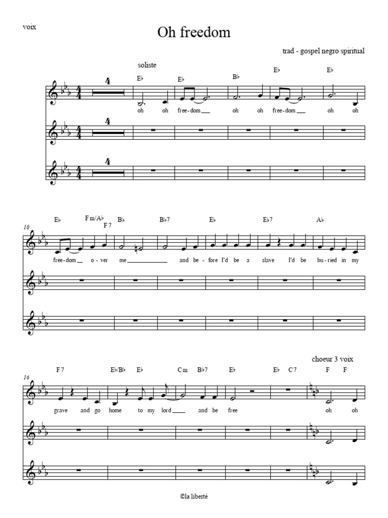 Freedom Partition Voix | PDF