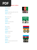 Lista de Países por Orden Alfabético | PDF | Asia | África
