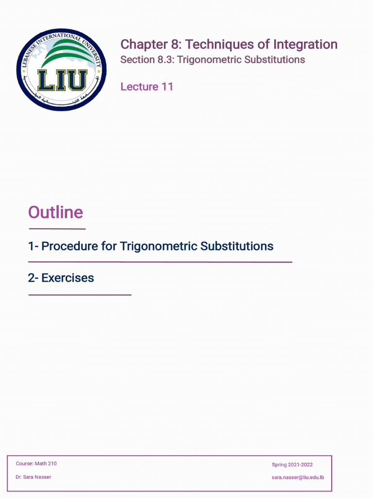 Math 210-Lecture 11 PDF | PDF