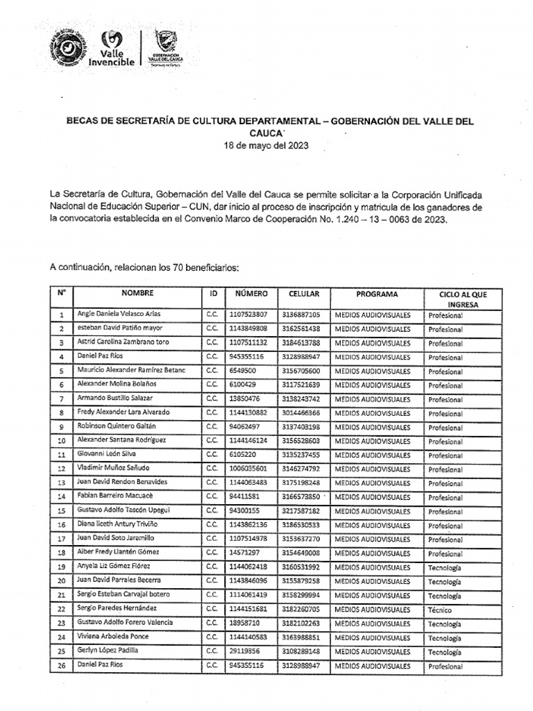 Profesionalización CUN | PDF