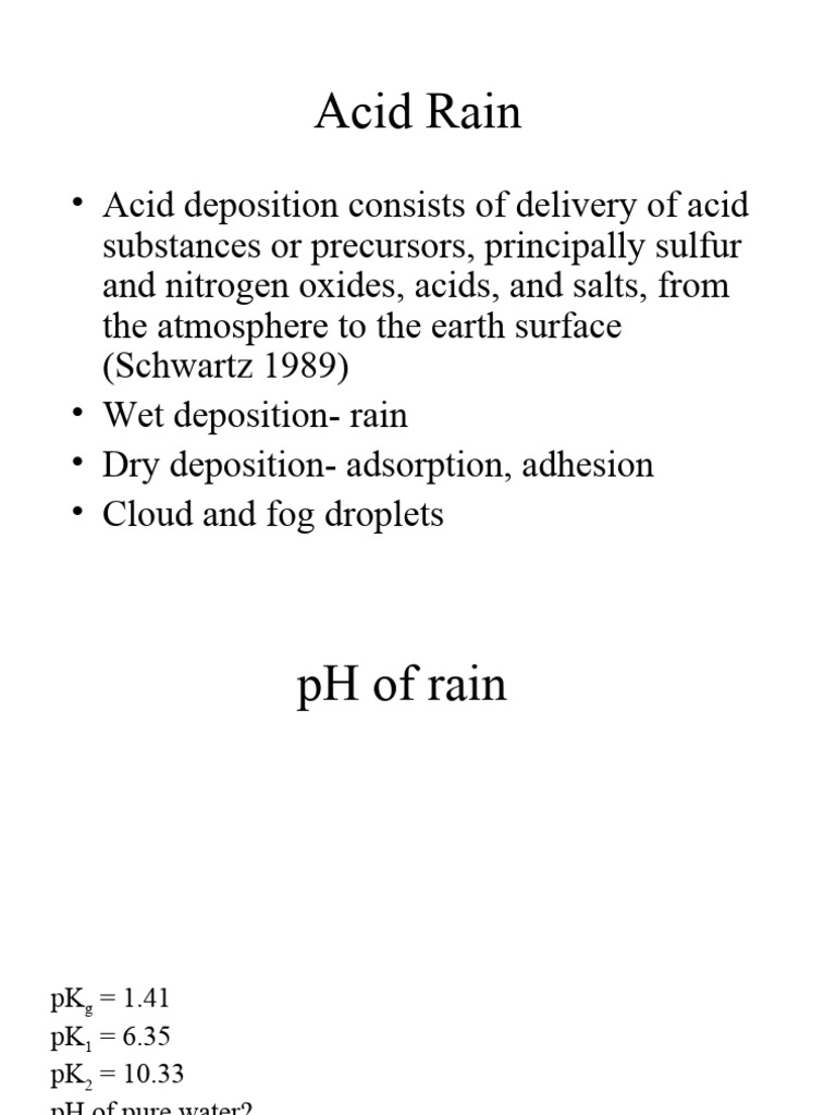 Acid Rain | PDF | Soil | Sulfur Dioxide