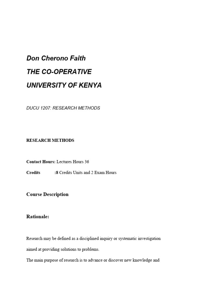 Research Methods Notes Combine | PDF | Hypothesis | Scientific Method