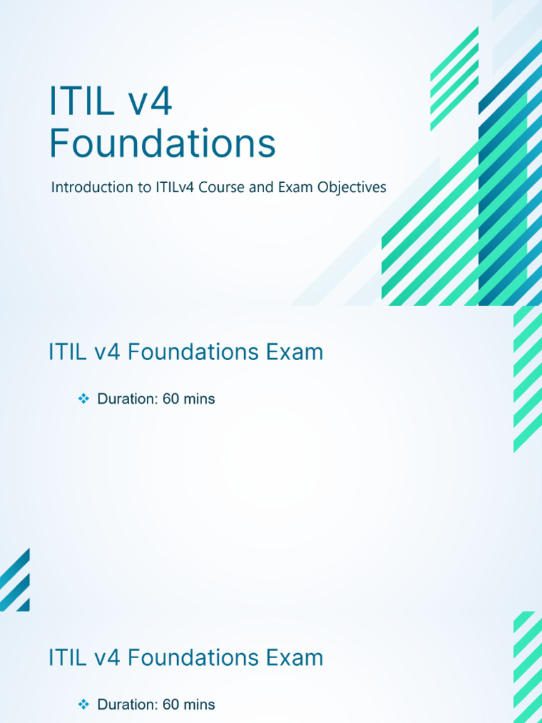 ITIL v4 Course Slides | PDF