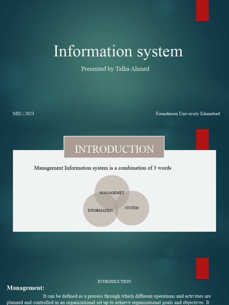 Understanding Management Information Systems | PDF | Information | System