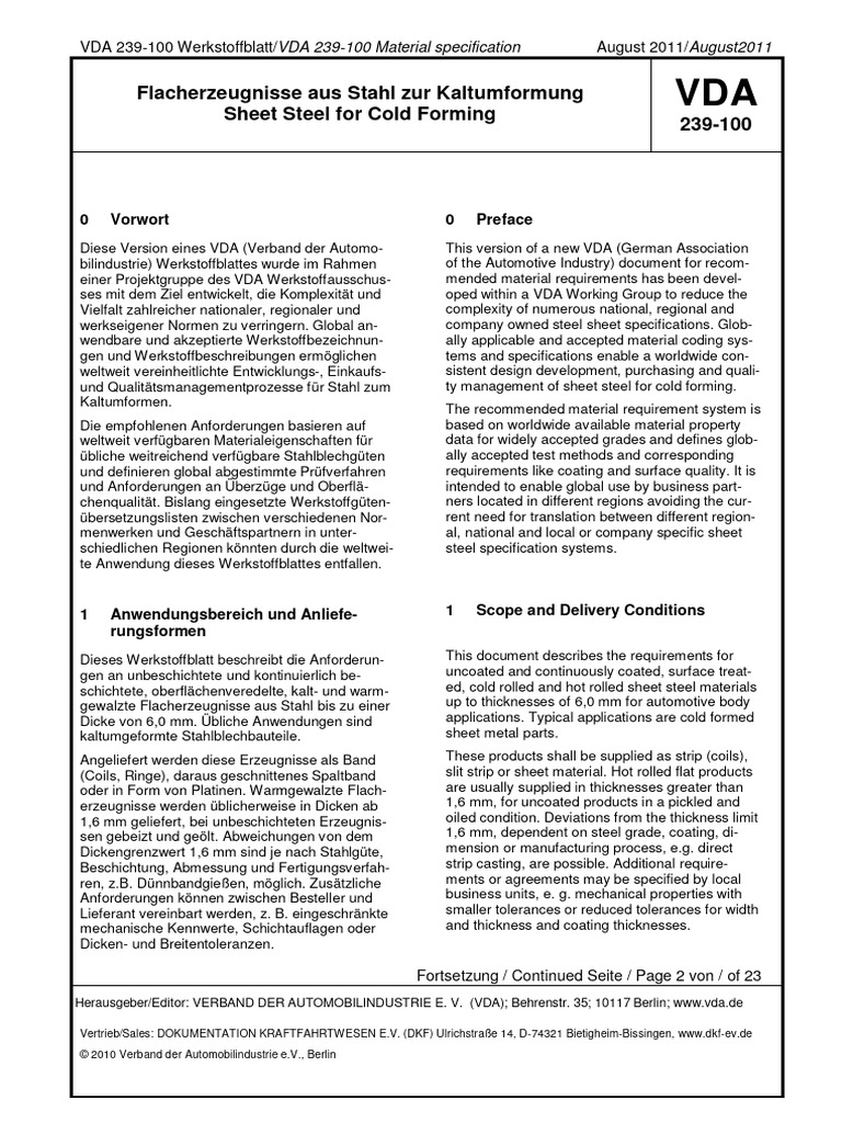 Vda239 100 | PDF