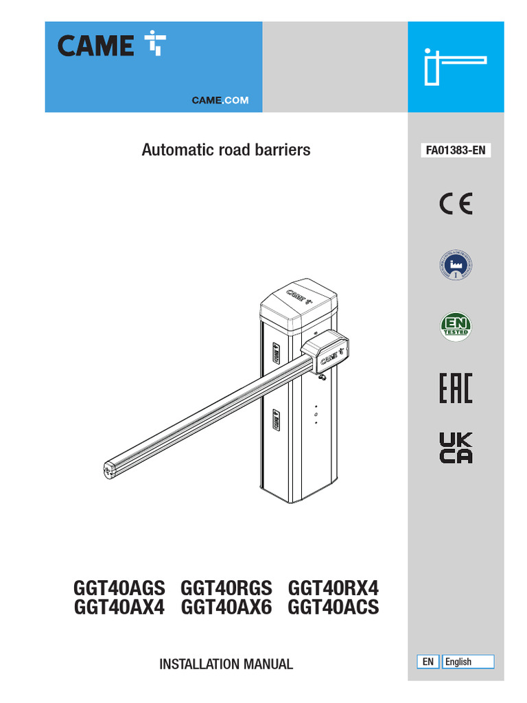 Came GT4 Installation Manual (2) | PDF | Electrical Connector | Waste ...