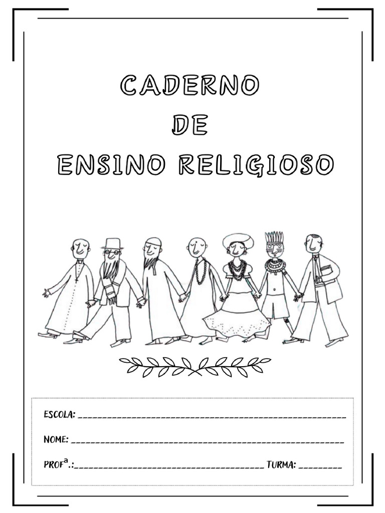 Capa Caderno de Ensino Religioso | PDF